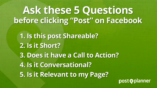 5 Questions to Ask Before Clicking "Post" on Facebook