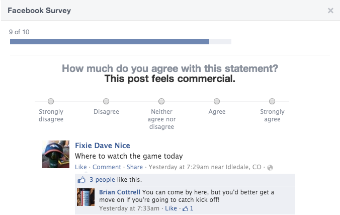 Facebook Just Asked Me If Businesses are Ruining My News Feed