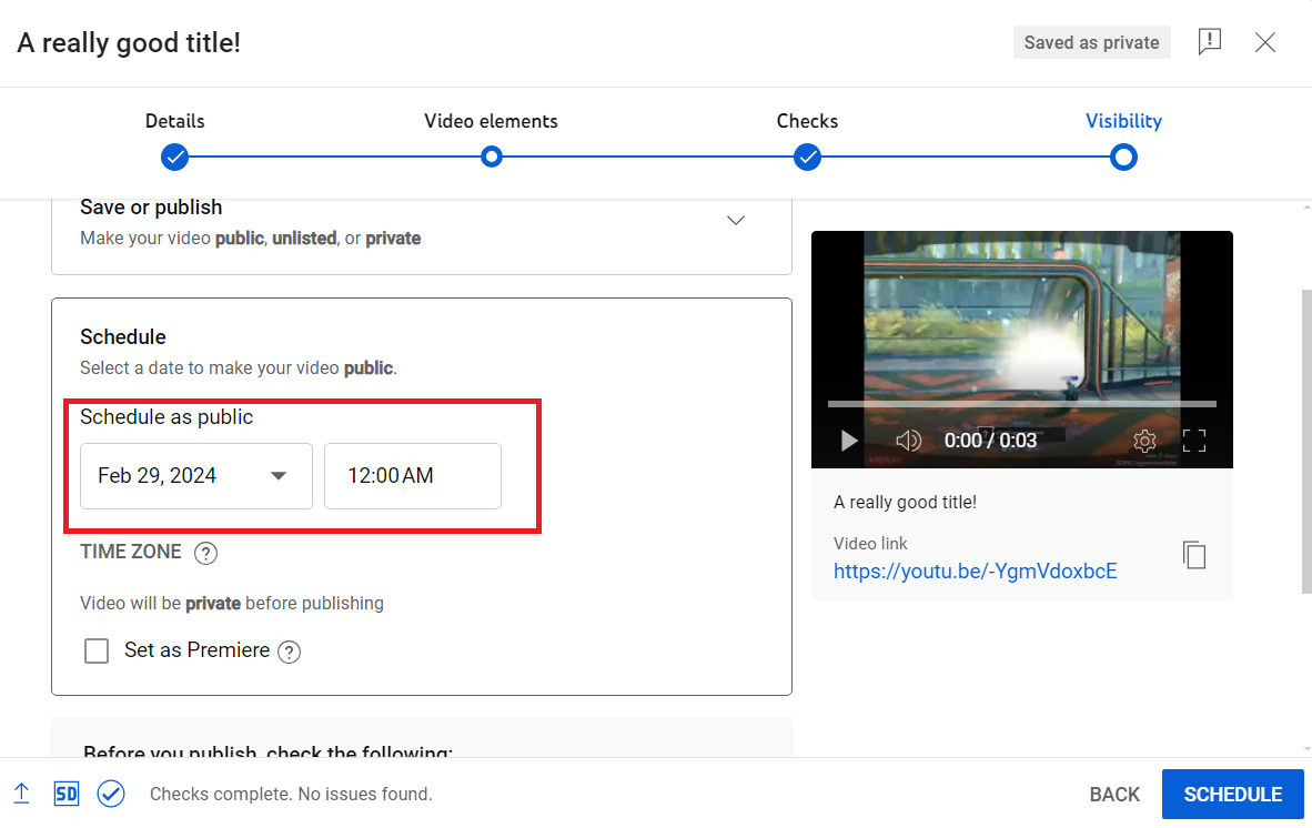 How to Schedule YouTube Shorts (2 Fast Ways)
