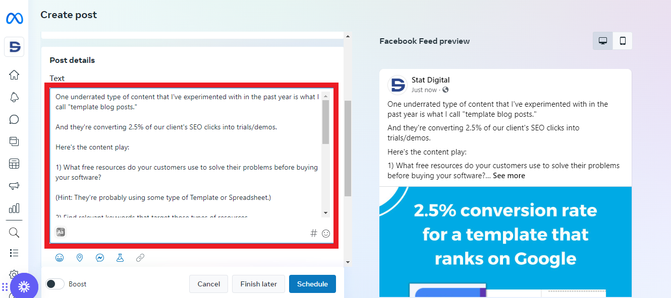 How to Schedule Facebook Posts (Visual Guide)