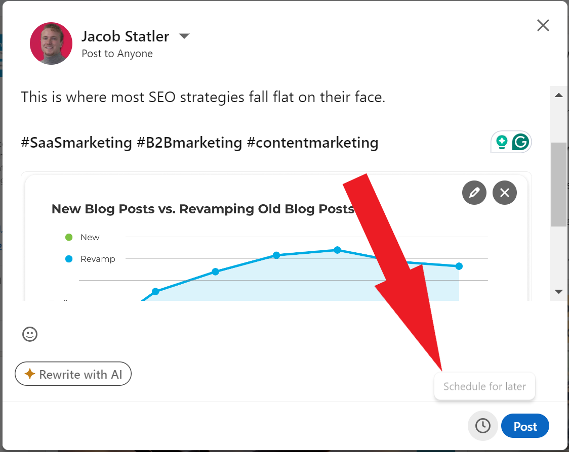 How to Schedule LinkedIn Posts (for Free!)