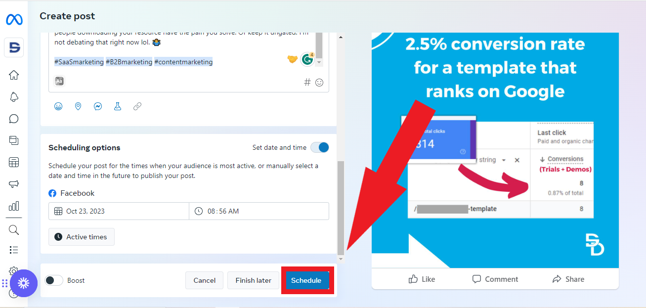 How to Schedule Facebook Posts (Visual Guide)