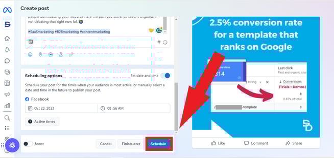 How to Schedule Facebook Posts (Visual Guide)