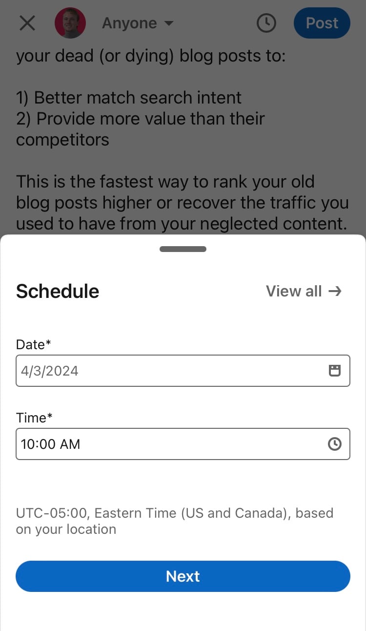 How to Schedule LinkedIn Posts (for Free!)