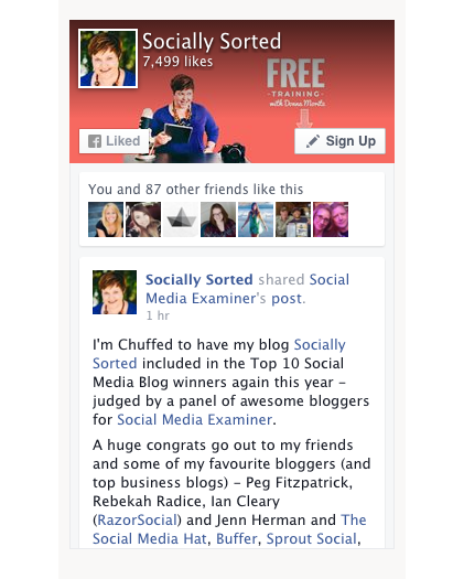 Add the Facebook Page Plugin
