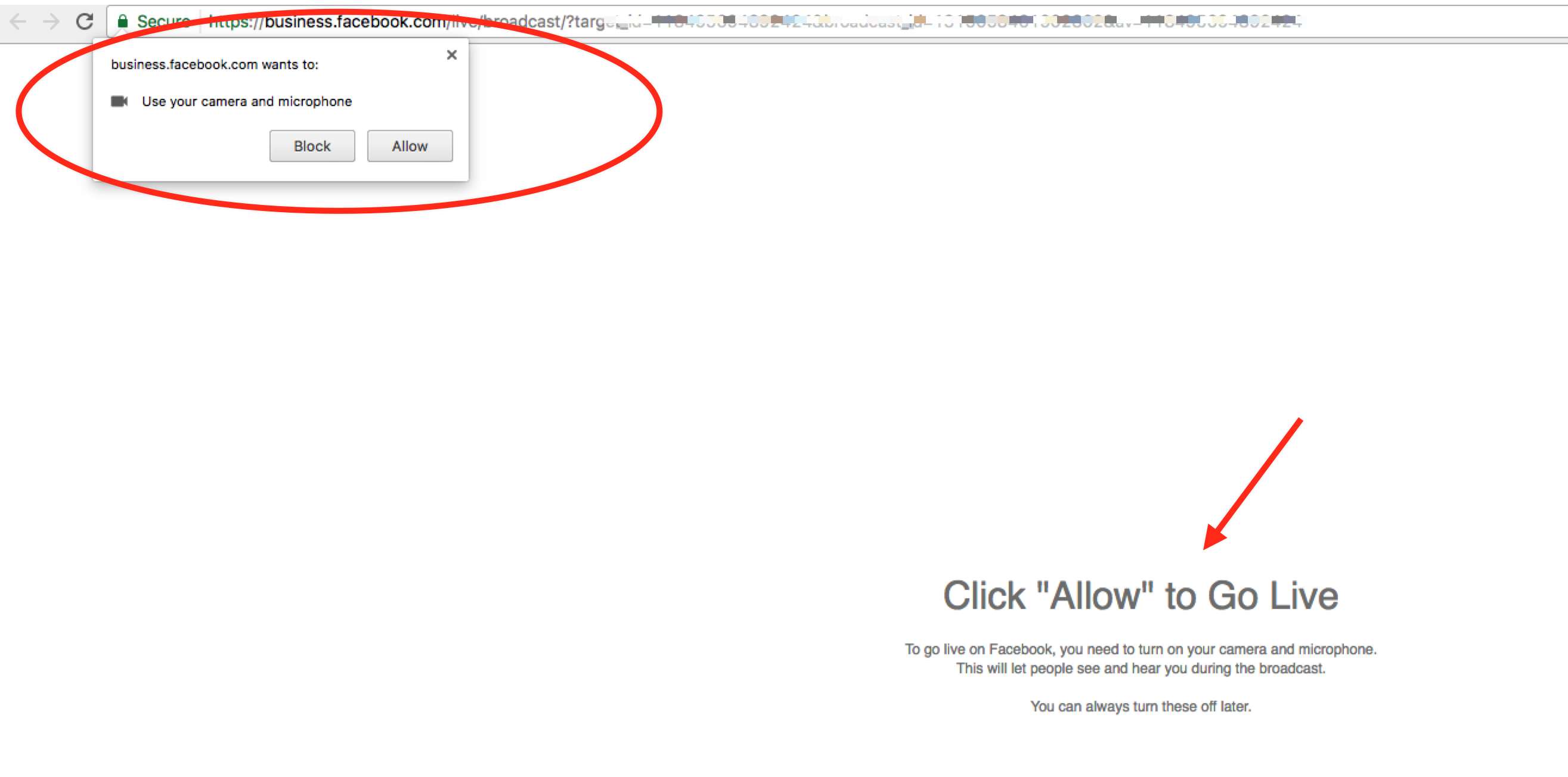 Facebook go live desktop - milodi