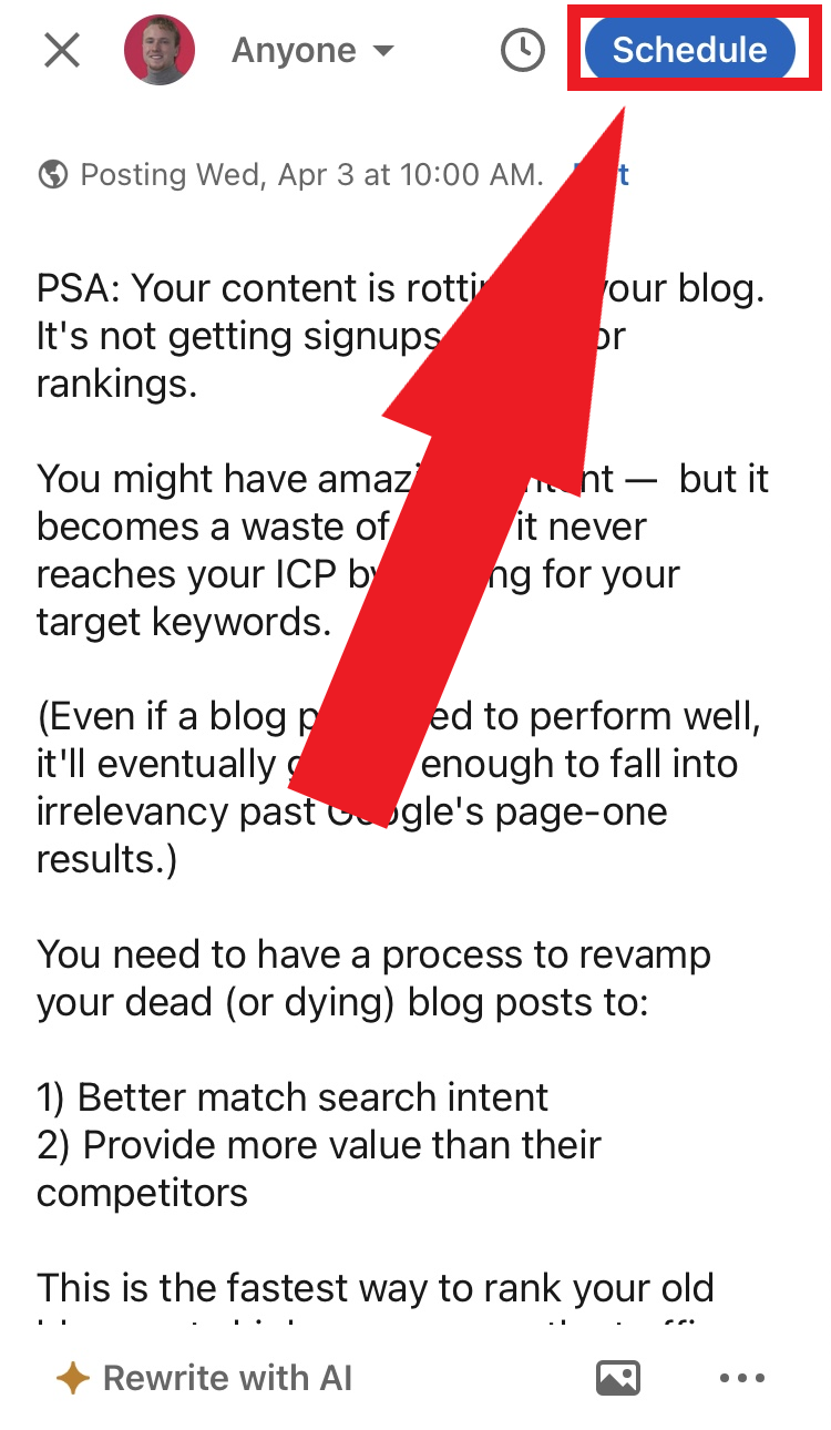 How to Schedule LinkedIn Posts (for Free!)