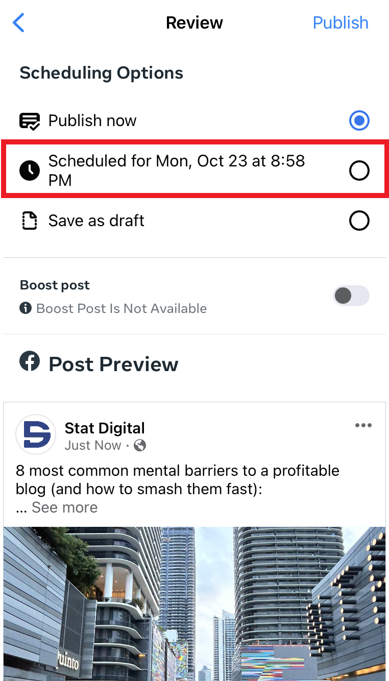 How to Schedule Facebook Posts (Visual Guide)