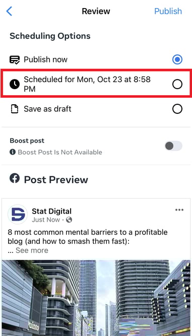 How to Schedule Facebook Posts (Visual Guide)