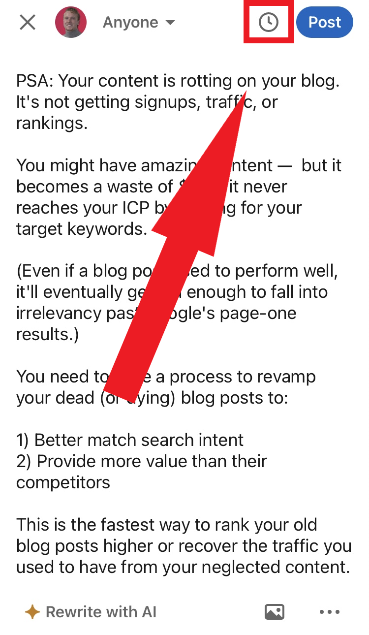 How to Schedule LinkedIn Posts (for Free!)