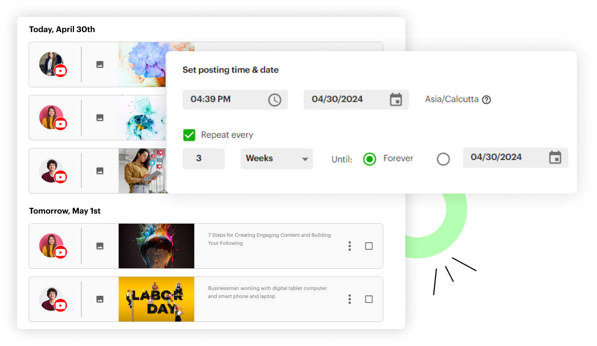YouTube: Schedule Shorts and Videos to your Channels