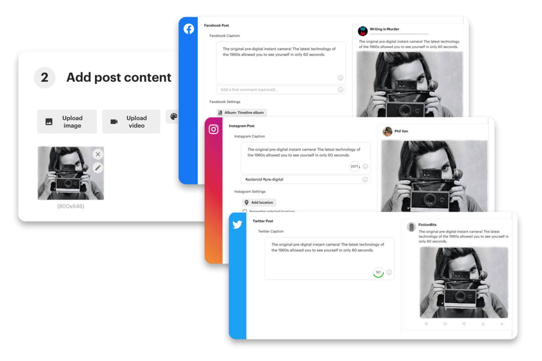 Create: Compose, customize and preview your posts